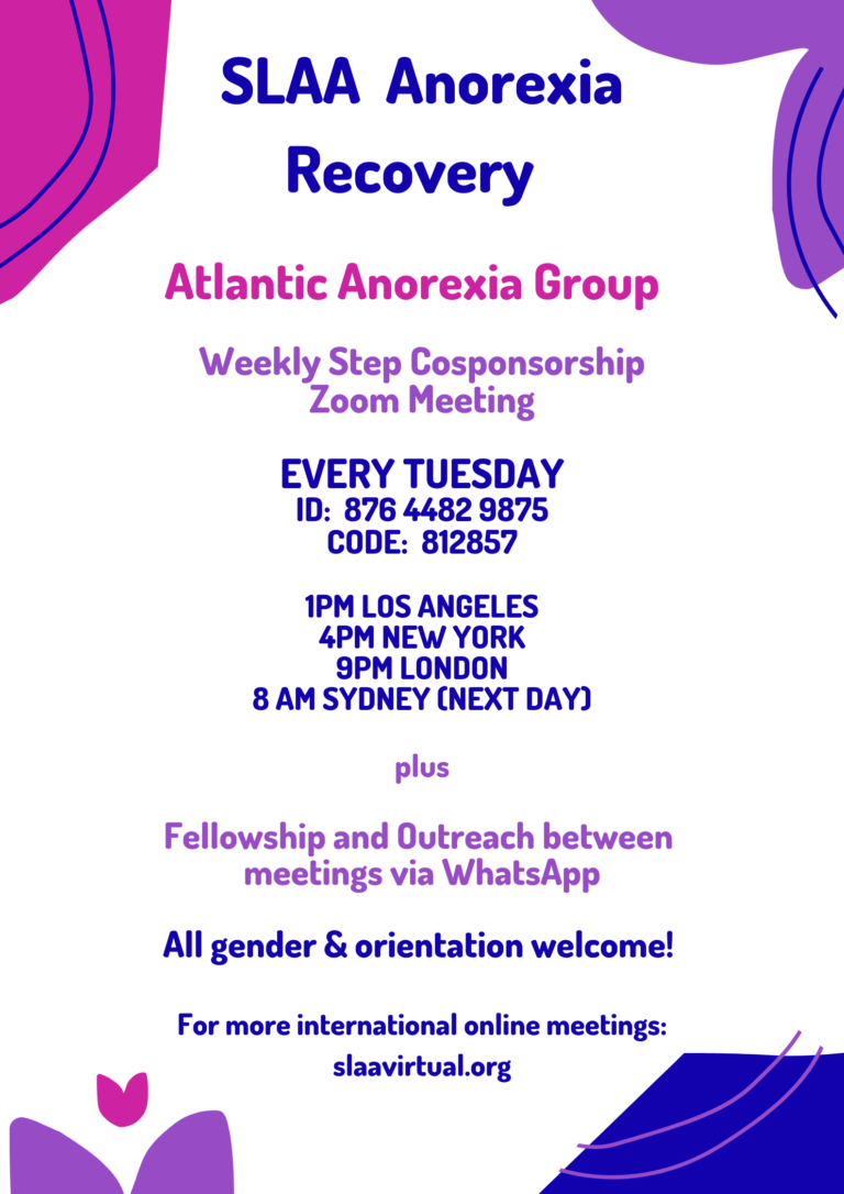 SLAAvirtual Intergroup – SLAA Fellowship: anytime, anywhere & for everyone