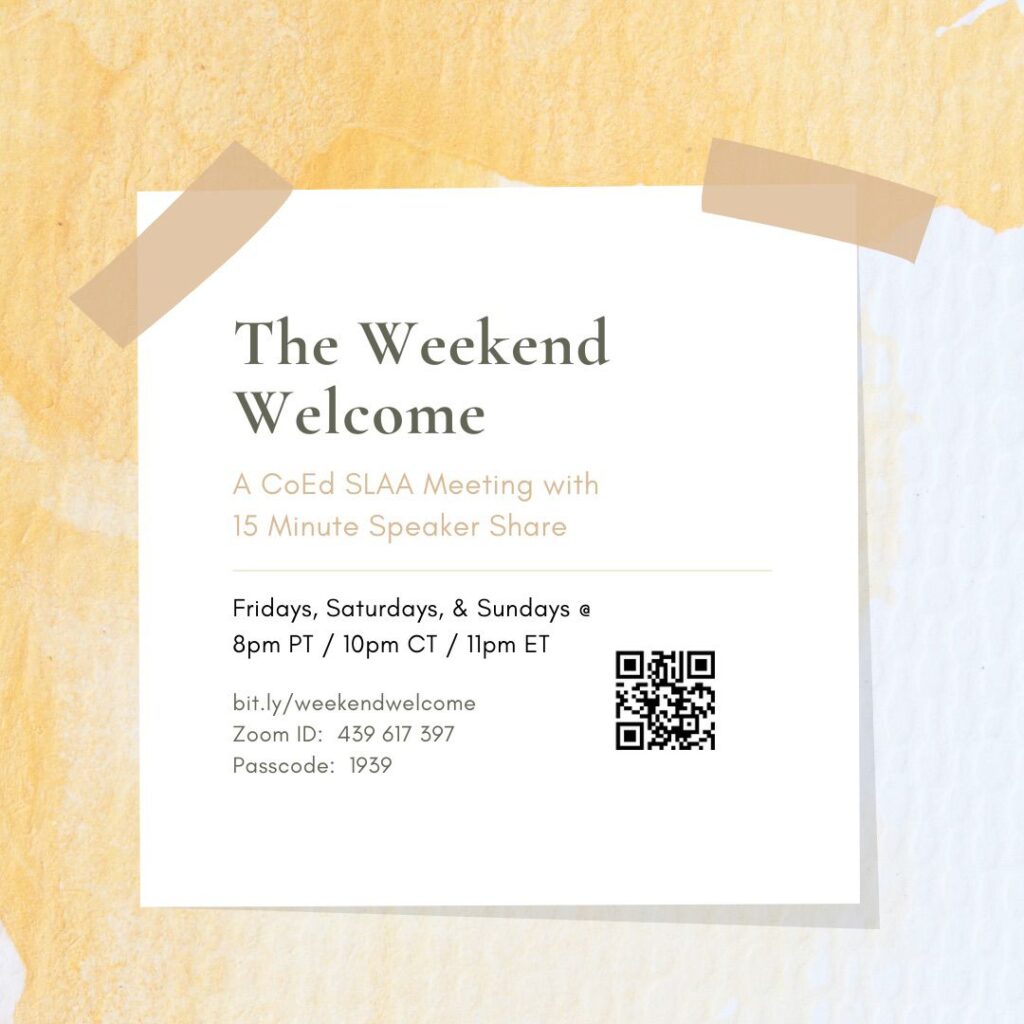 Twelve Signs of SLAA Recovery – SLAAvirtual Intergroup