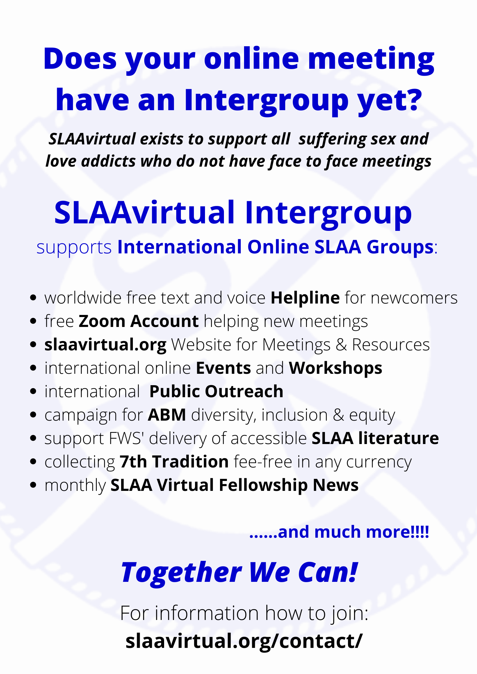 The 12 Promises of SLAA – SLAAvirtual Intergroup